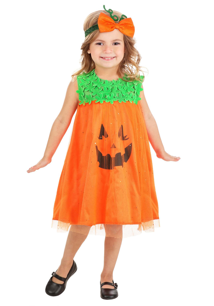 Shimmering Pumpkin Toddler Costume | Pumpkin Costumes – Kids Halloween ...