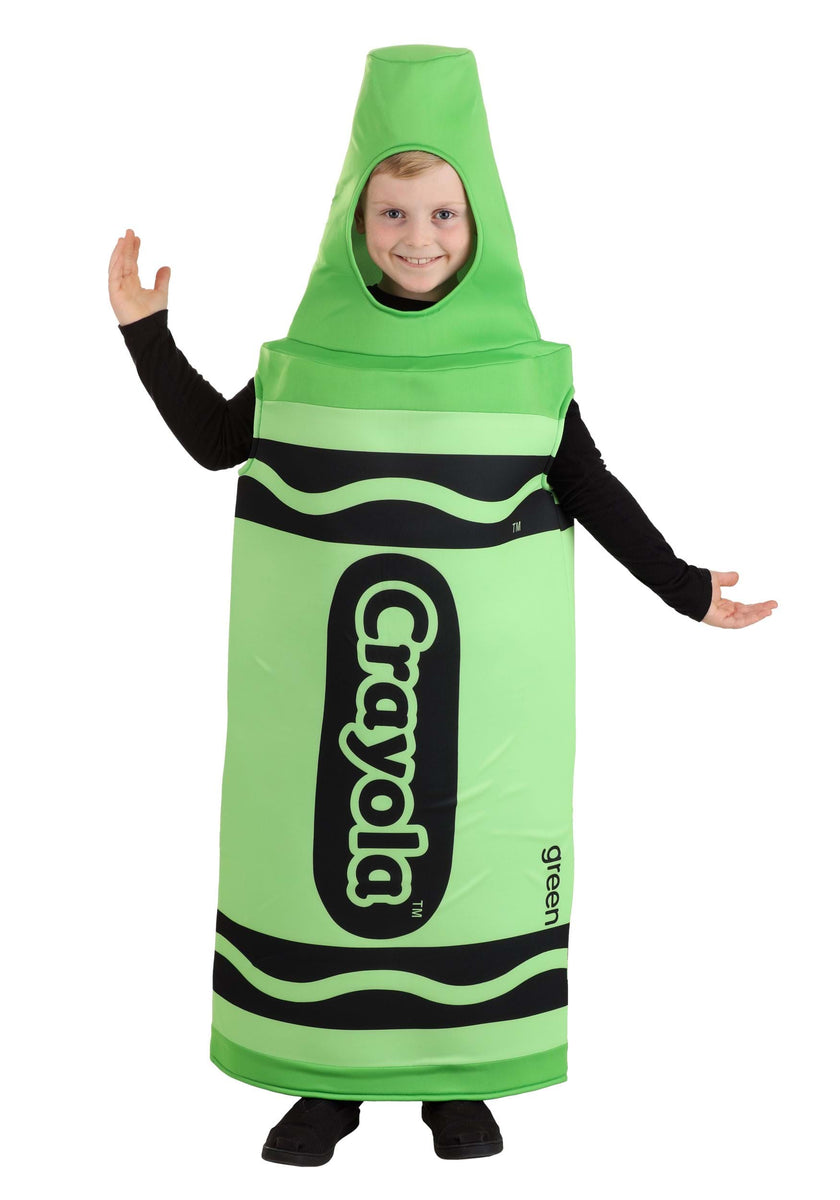 Green Crayola Kid's Crayon Costume – Kids Halloween Costumes