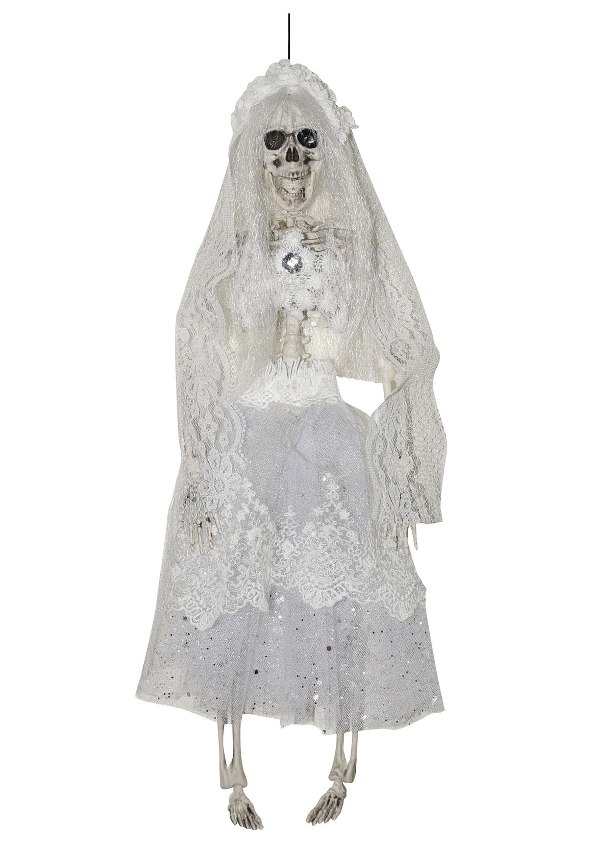 16" Skeleton Bride Hanging Halloween Decoration – Kids Halloween Costumes