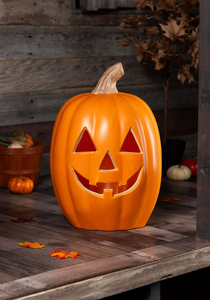 20" Light Up Pumpkin Halloween Prop | Pumpkin Decorations – Kids ...