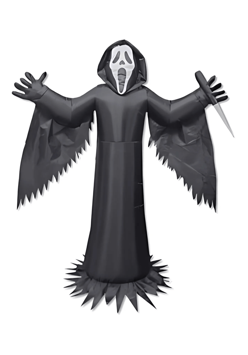 6FT Scream Ghost Face Inflatable Halloween Decoration | Inflatable Dec ...