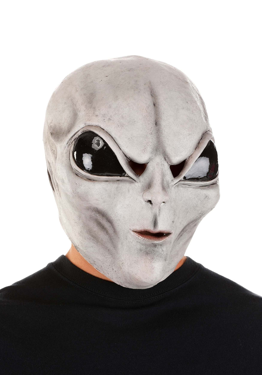 Grey Alien Costume Mask | Adult Halloween Masks – Kids Halloween Costumes