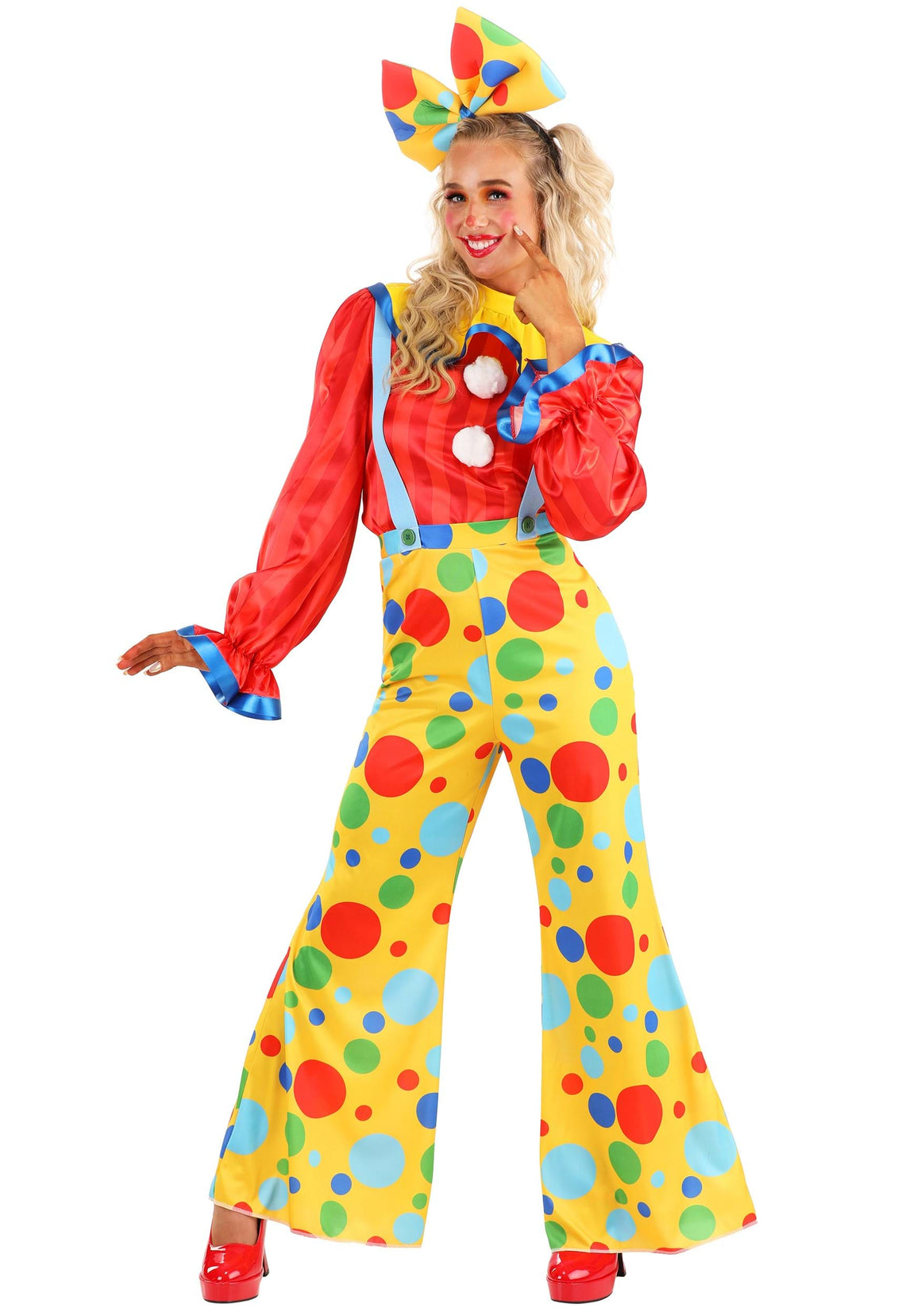 Adult Posh Polka Dot Clown Costume | Women's Clown Costumes – Kids ...