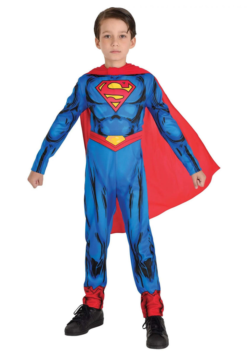 DC Comics Superman Boy's Costume | Superhero Costumes – Kids Halloween ...