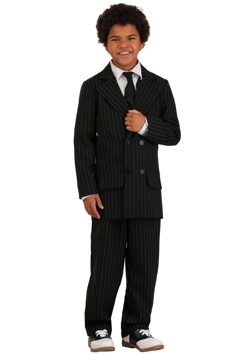 Pinstripe Gangster Suit Boy's Costume | Kid's Gangster Costumes – Kids ...