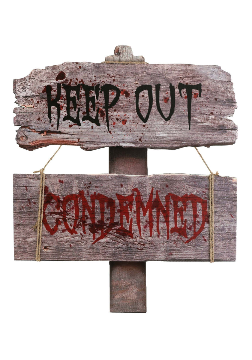 Condemned Halloween Sign – Kids Halloween Costumes
