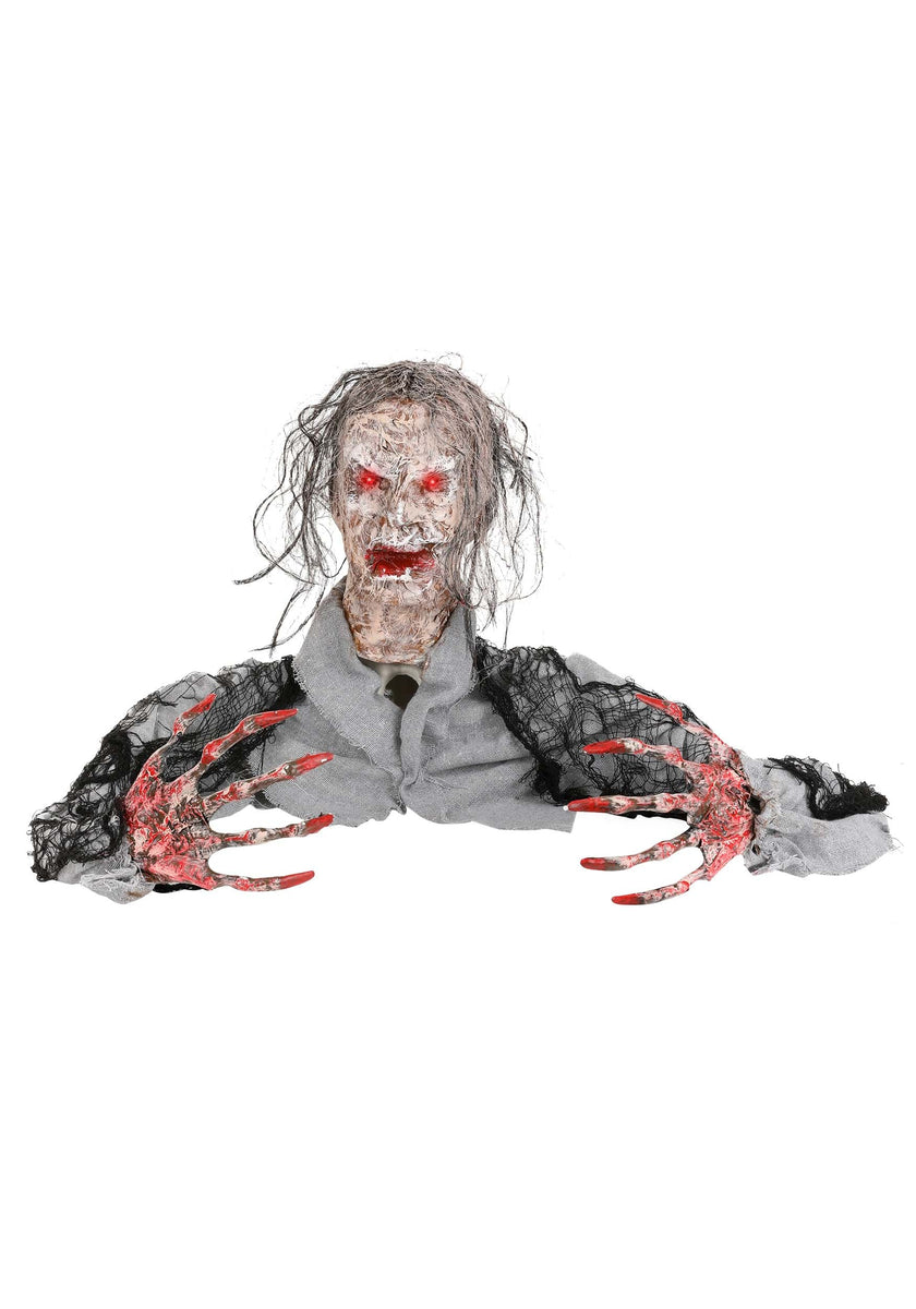 Half Body Zombie with Red Light Up Eyes Prop – Kids Halloween Costumes