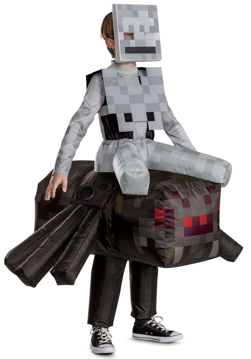 Kid's Deluxe Minecraft Inflatable Spider Jockey Costume | Minecraft Co ...