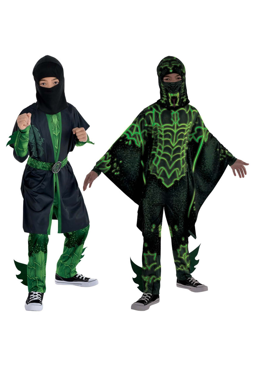 Green Dark Ninja Costumes for Kids | Kid's Ninja Costumes – Kids ...
