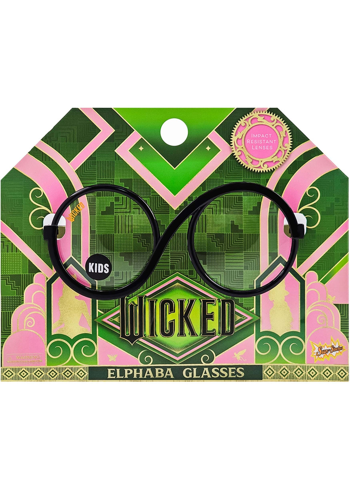 Wicked Elphaba Kid's Plastic Costume Glasses | Wicked Accessories ...