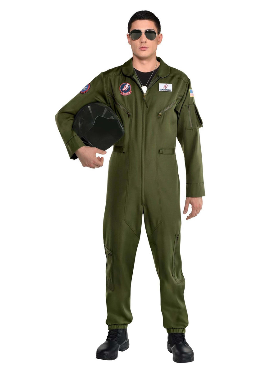 Top Gun Movie Flight Uniform Men's Costume | Top Gun Costumes – Kids ...