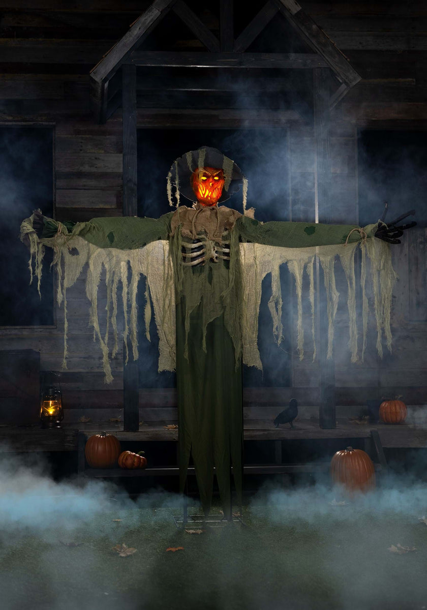 6.5FT Animated Swiping Scarecrow Decoration - Tekky | Halloween Animat ...