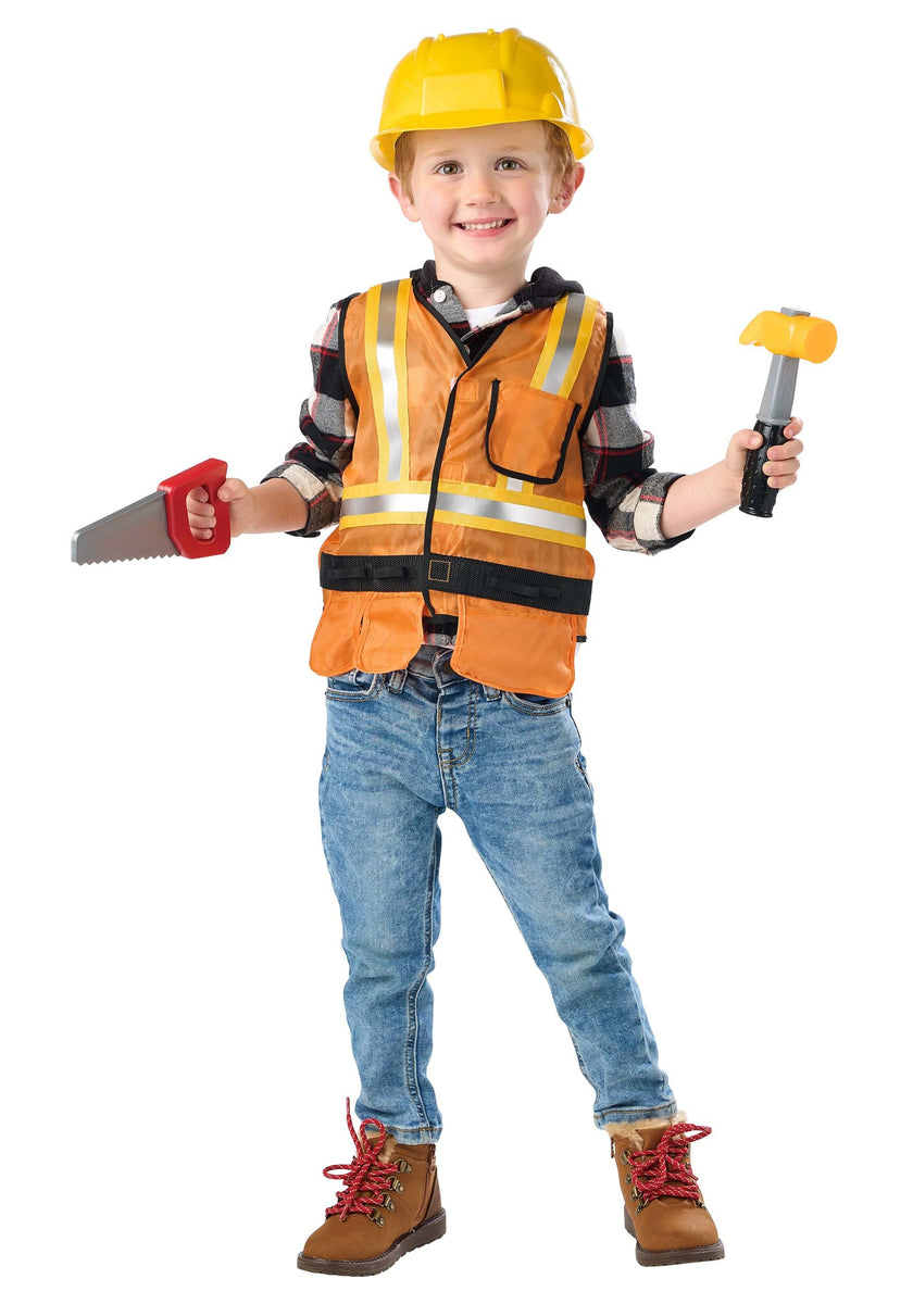 Construction Worker Boy's Toddler Costume Kit | Occupational Costumes ...