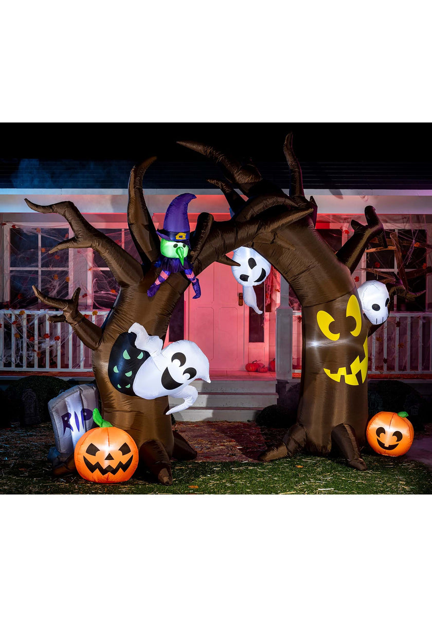10FT Tall Arch Inflatable Spooky Tree Decoration – Kids Halloween Costumes