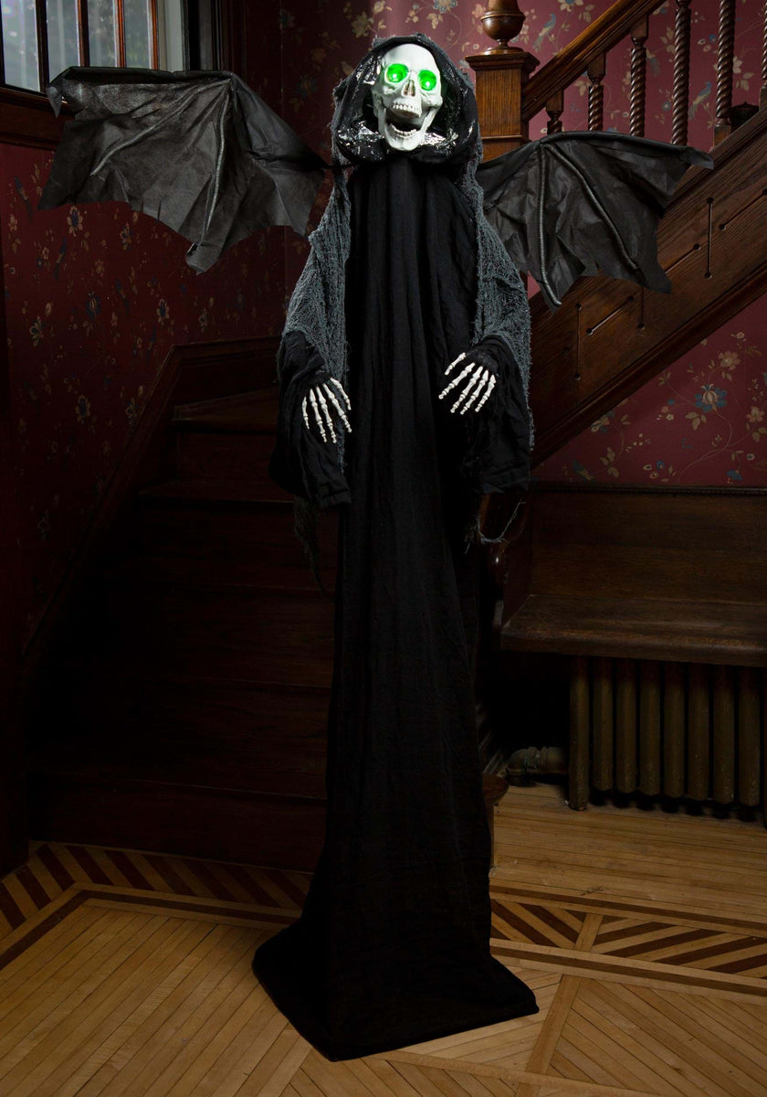 Animated Standing Winged Black Reaper Decoration – Kids Halloween Costumes