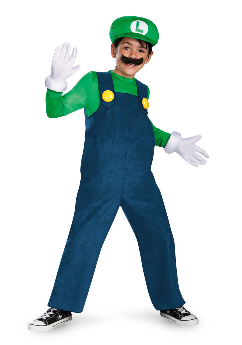 Boys Deluxe Luigi Costume – Kids Halloween Costumes