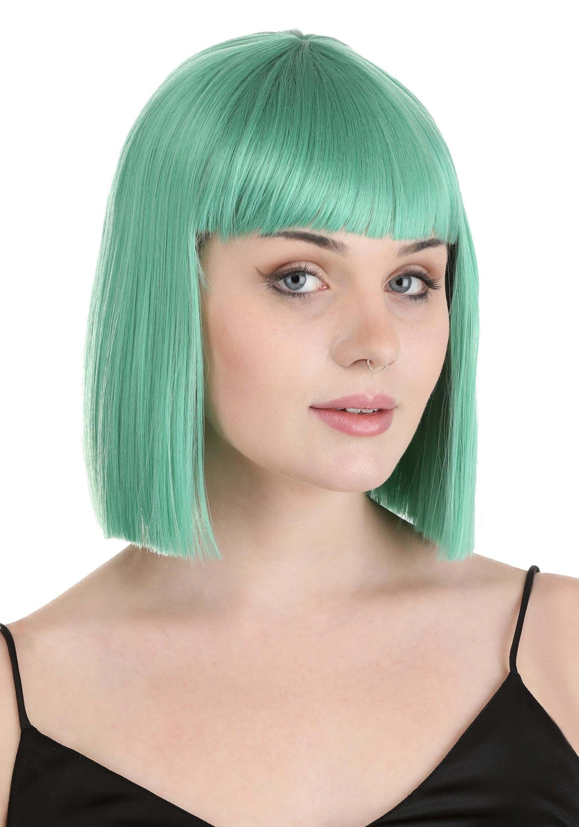 Adult Teal Green Bob Wig – Kids Halloween Costumes