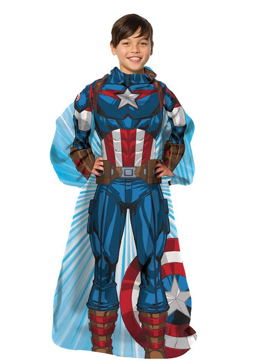 Juvy Captain America Comfy Throw – Kids Halloween Costumes