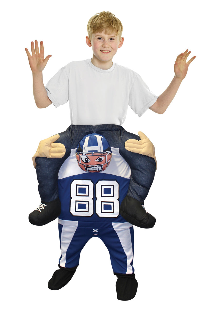 Football Player Piggyback Child Costume – Kids Halloween Costumes