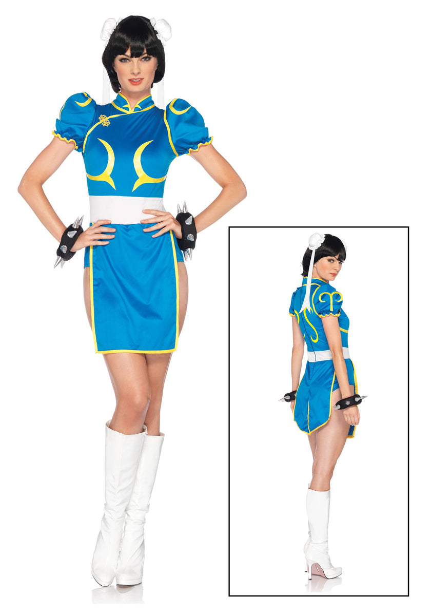 Chun-Li Women's Costume from Street Fighter – Kids Halloween Costumes