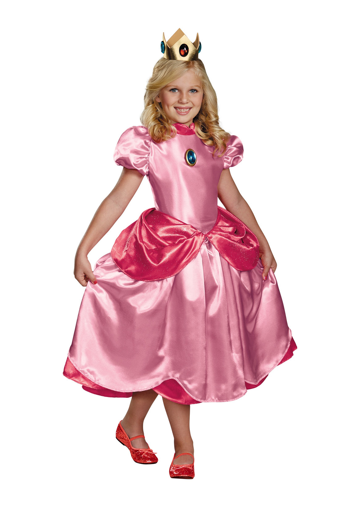 Girls Deluxe Princess Peach Costume – Kids Halloween Costumes