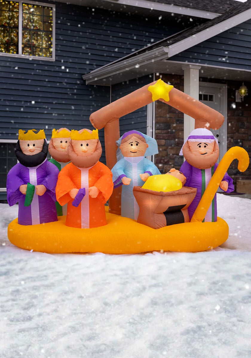 5.5 Foot Light Up Nativity Inflatable Decoration – Kids Halloween Costumes