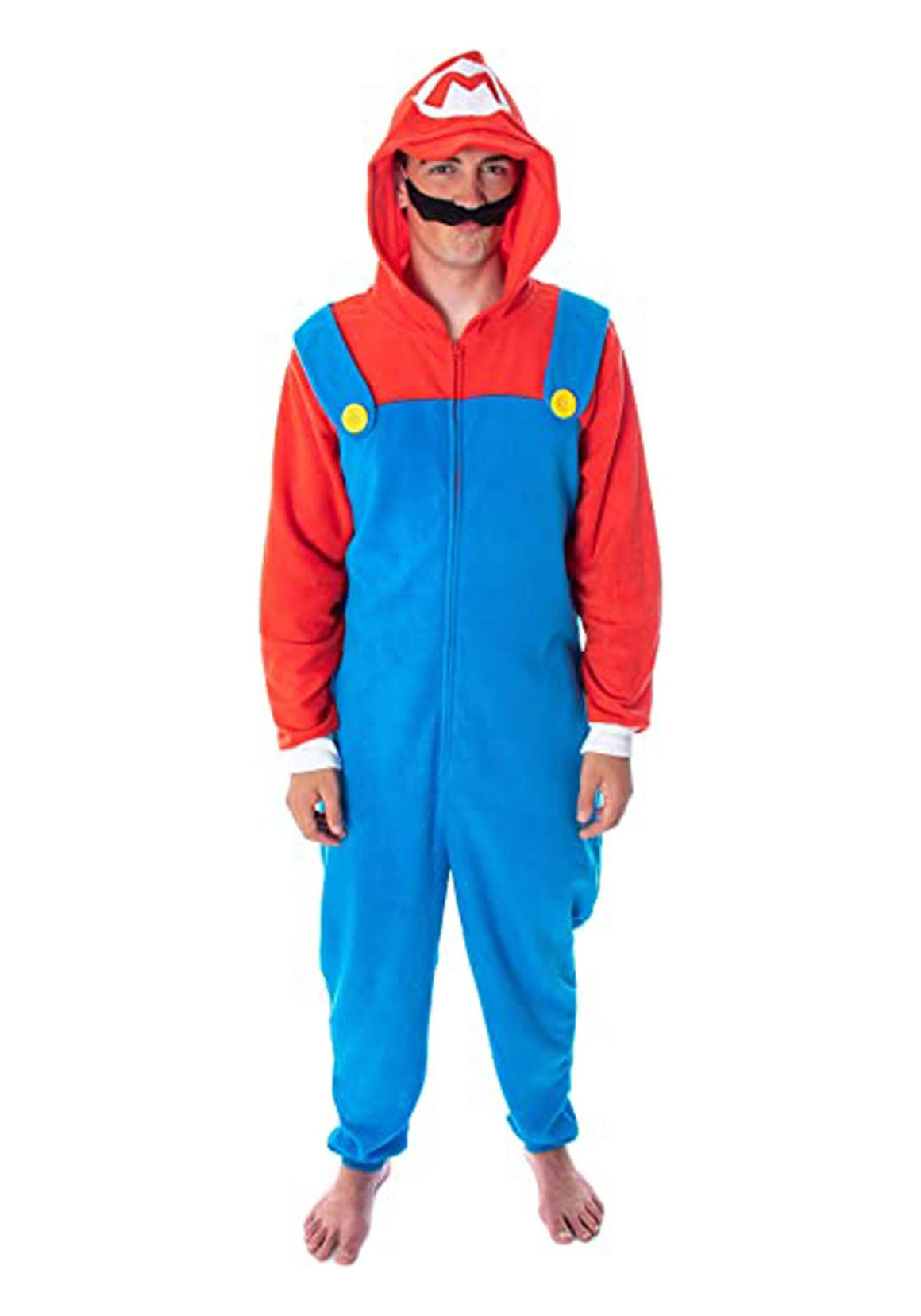 Unisex Mario Microfleece Union Suit – Kids Halloween Costumes