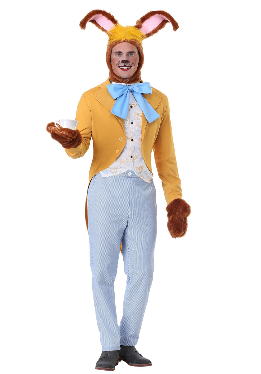 March Hare Costume for Men – Kids Halloween Costumes