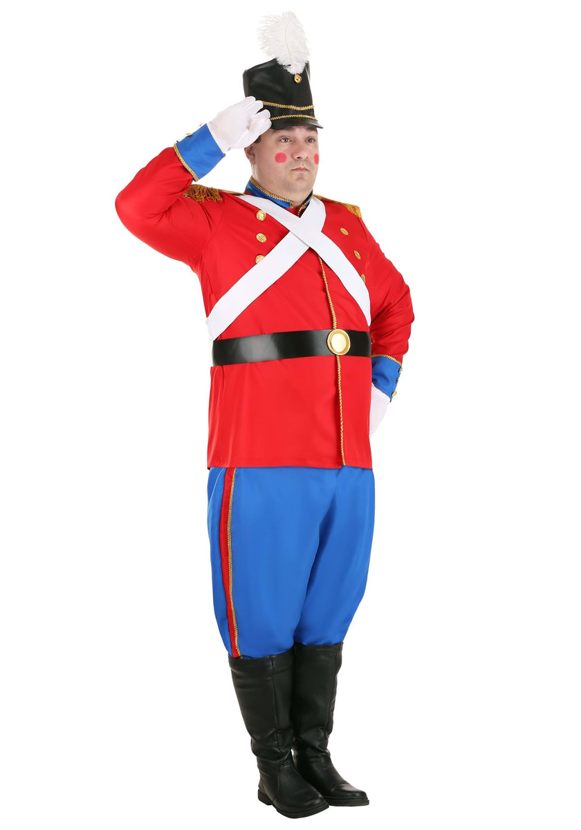 Plus Size Toy Soldier Costume for Men – Kids Halloween Costumes
