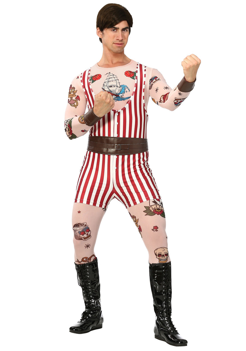 Vintage Strongman Costume for Men – Kids Halloween Costumes