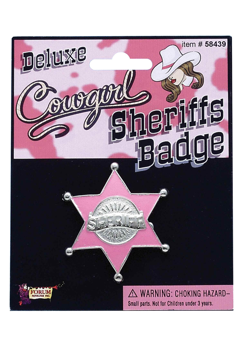 Pink Sheriff Badge – Kids Halloween Costumes