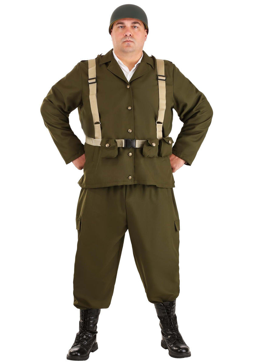 Deluxe Plus Size WW2 Soldier Costume – Kids Halloween Costumes