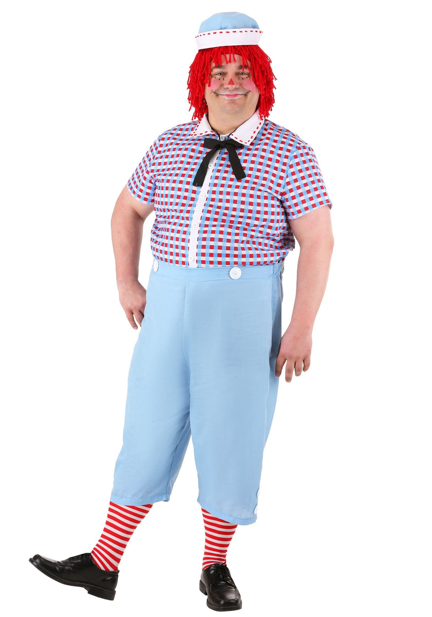 Plus Size Raggedy Andy Costume for Men – Kids Halloween Costumes
