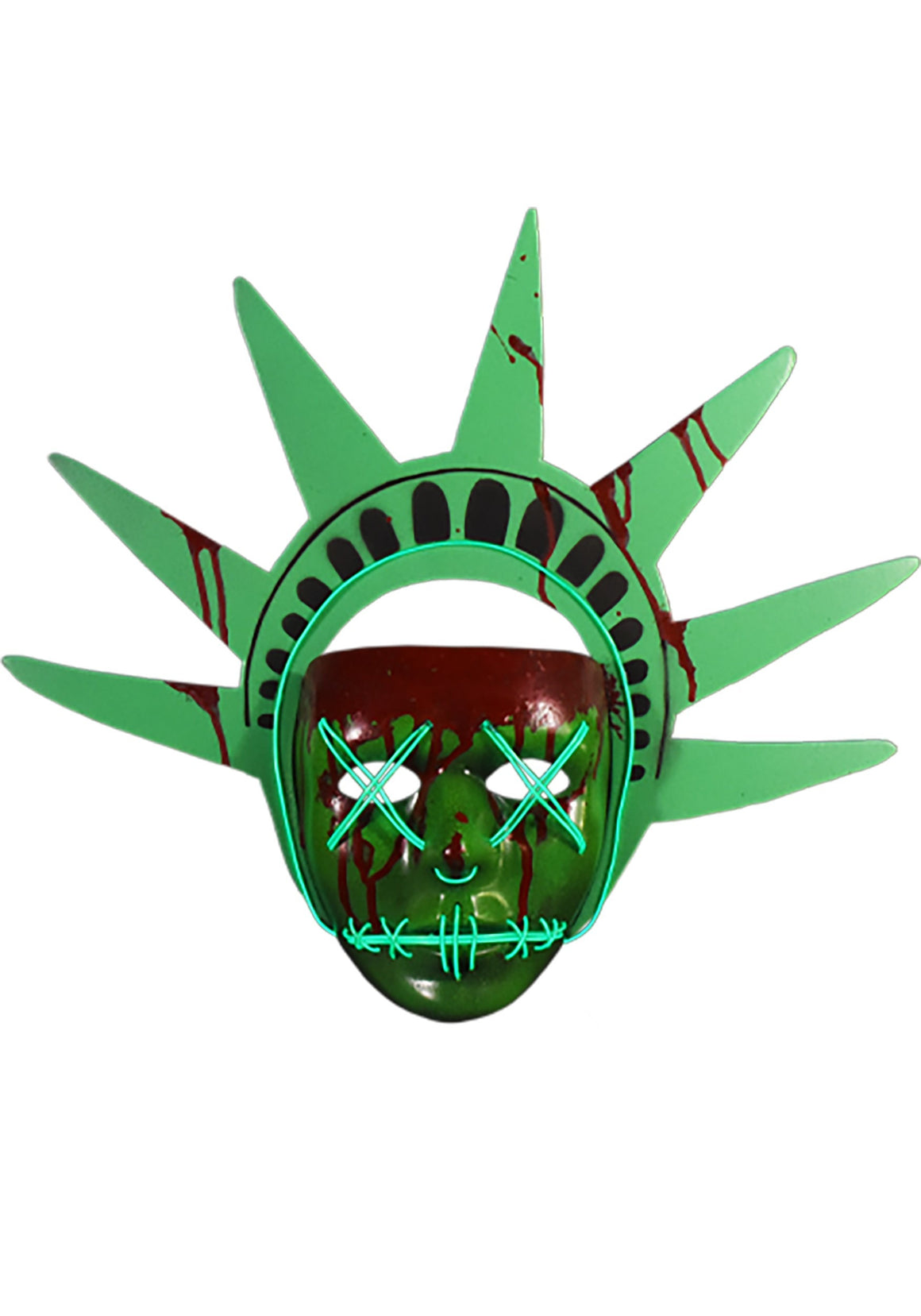 Lady Liberty The Purge Light Up Mask – Kids Halloween Costumes