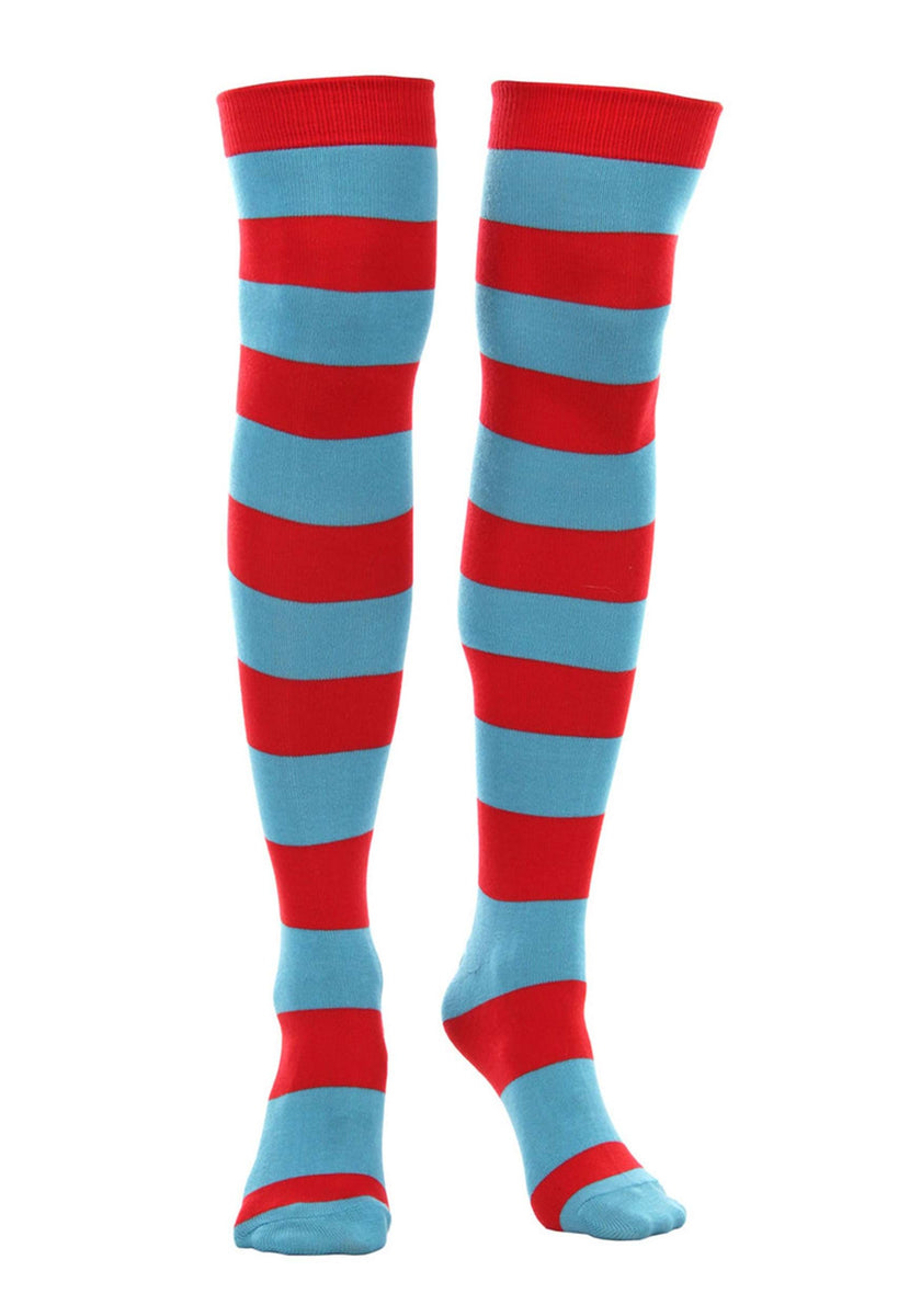 Thing 1 & Thing 2 Striped Knee Highs – Kids Halloween Costumes