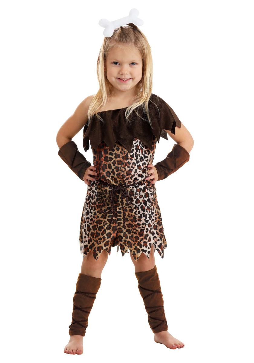 Prehistoric Cave Girl Costume for Toddlers – Kids Halloween Costumes