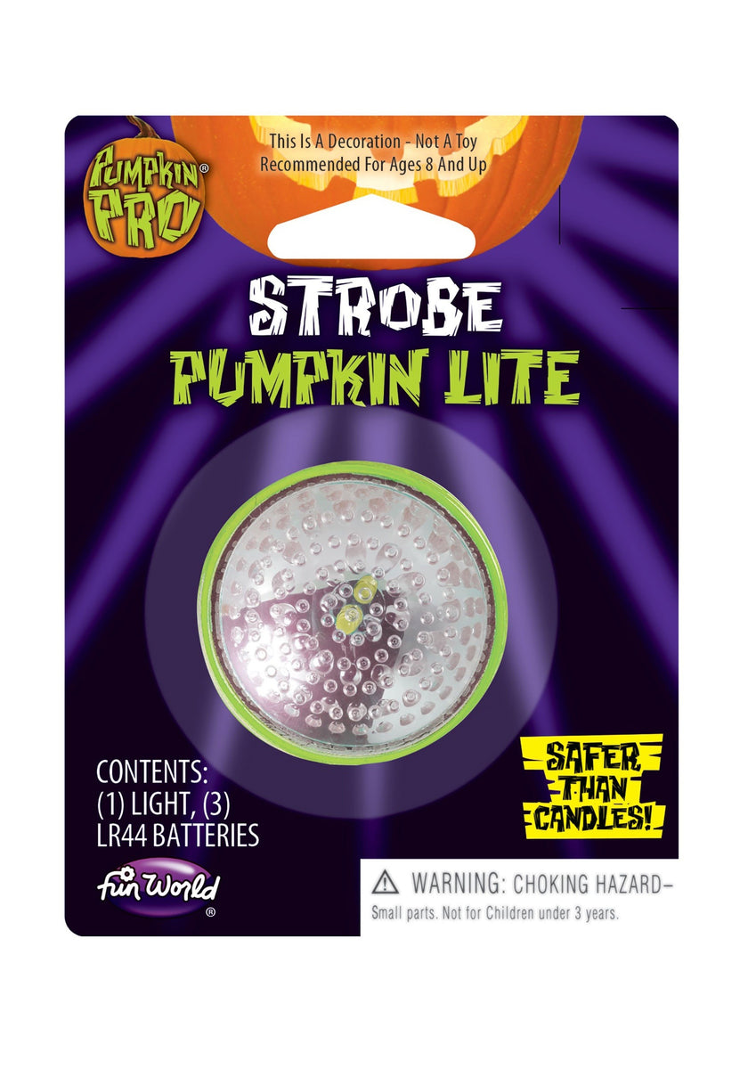 White Strobe Pumpkin Lite – Kids Halloween Costumes